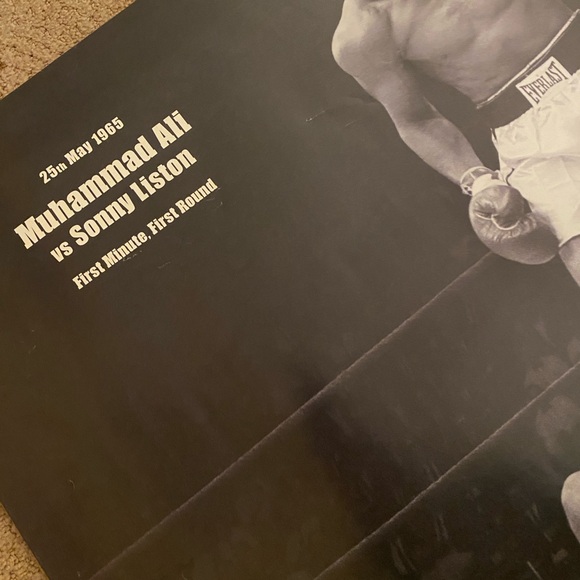 Art | Muhammad Ali Vs Sonny Liston First Round Knockout Poster 36x24 ...